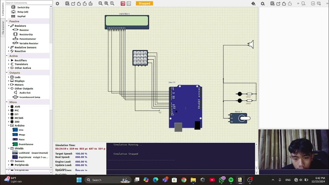Tutorial Projek Smart Door Lock Menggunakan Aplikasi Simul-IDE Berbasis Arduino Uno - YouTube