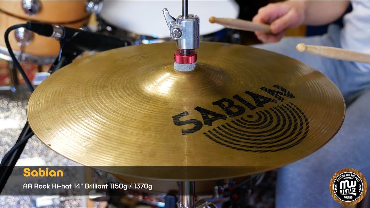 MW-Vintage.pl - Sabian AA Rock Hi-hat 14" Brilliant 1150g / 1370g 4K ...