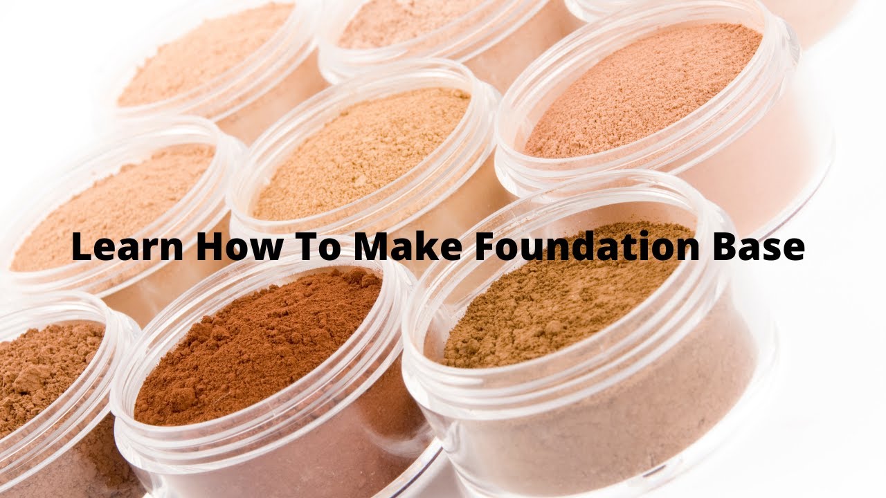 How To Make Loose Mineral Foundation Base - YouTube