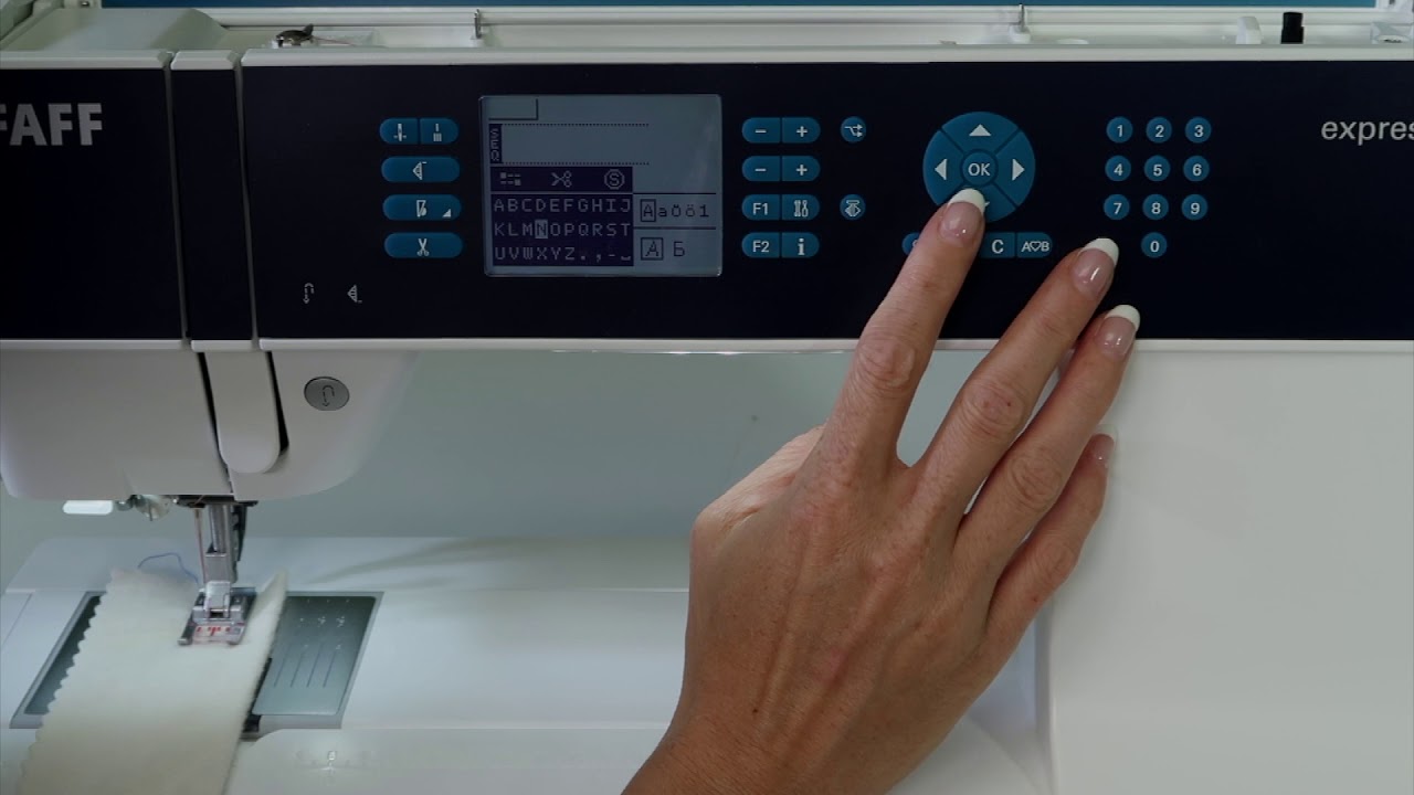 Pfaff expression 3.5 51 Sequencing Letters & Stitches - YouTube