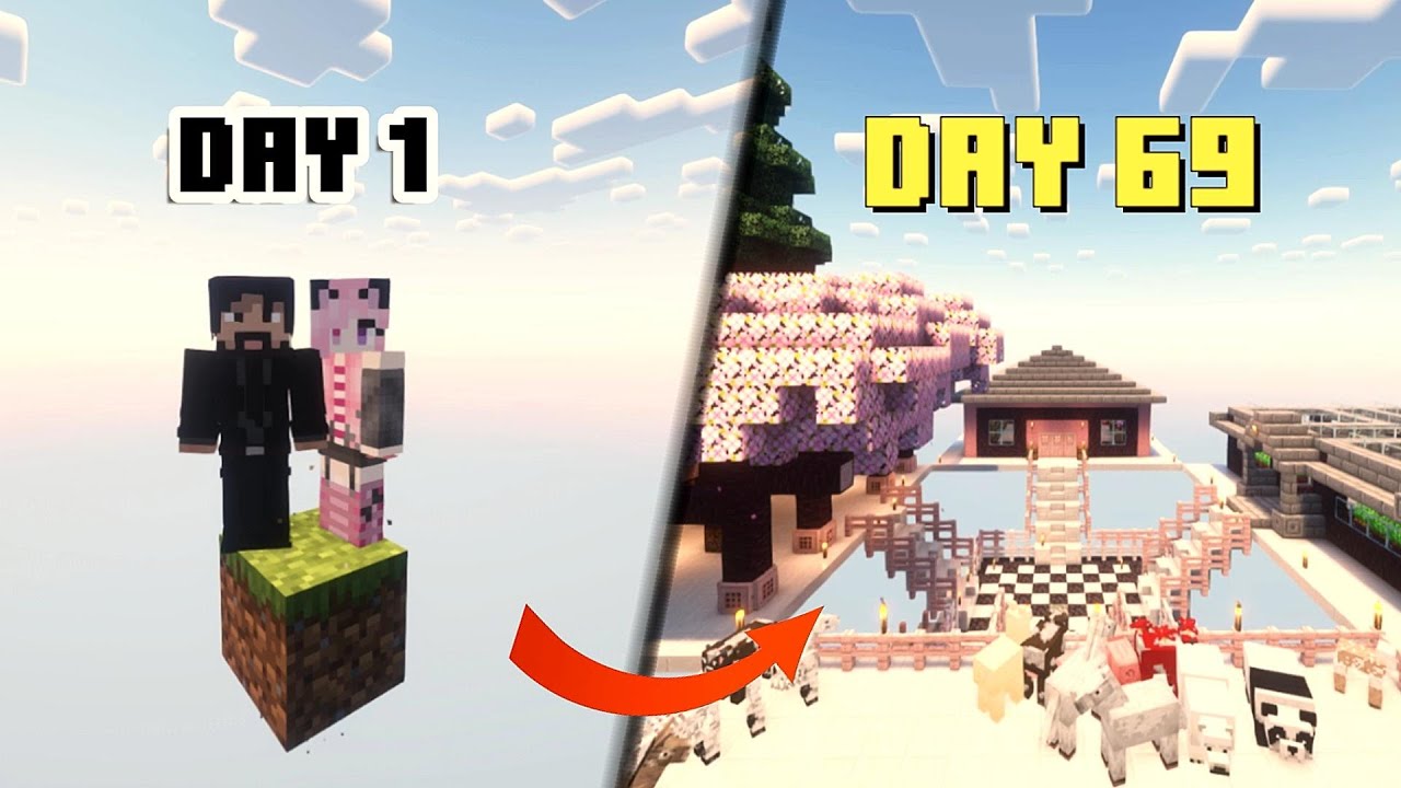 Couple vs One Block Minecraft Challenge! - YouTube