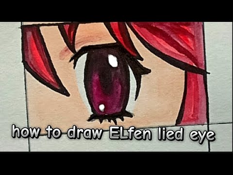 How to draw Elfen Lied eye||Anime||how to draw Elfen Lied@jatinjoiya ...