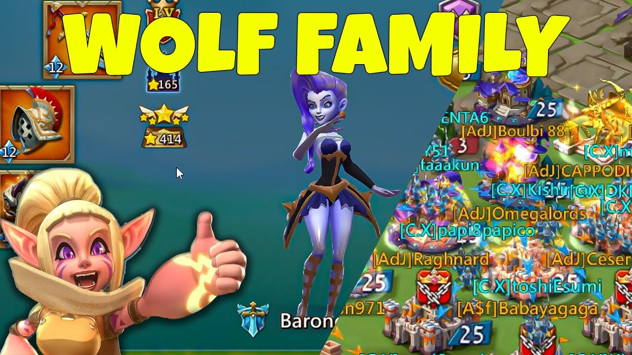 Lords Mobile - Wolf Family Player Zeroed - YouTube