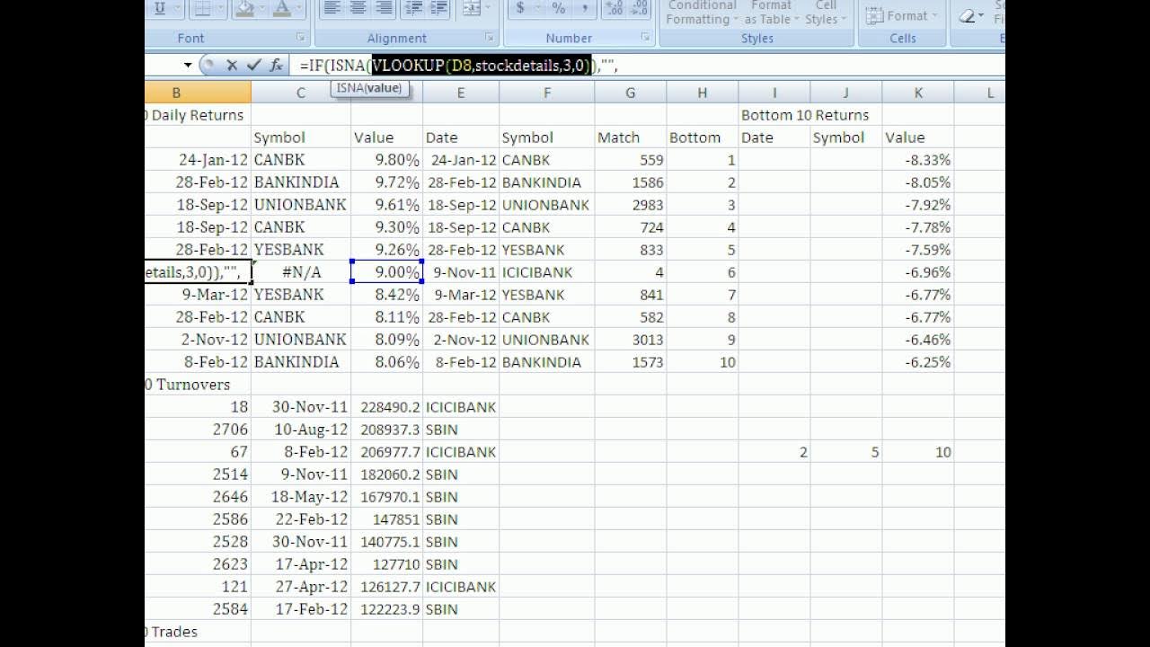 MS EXCEL Error Handling - YouTube
