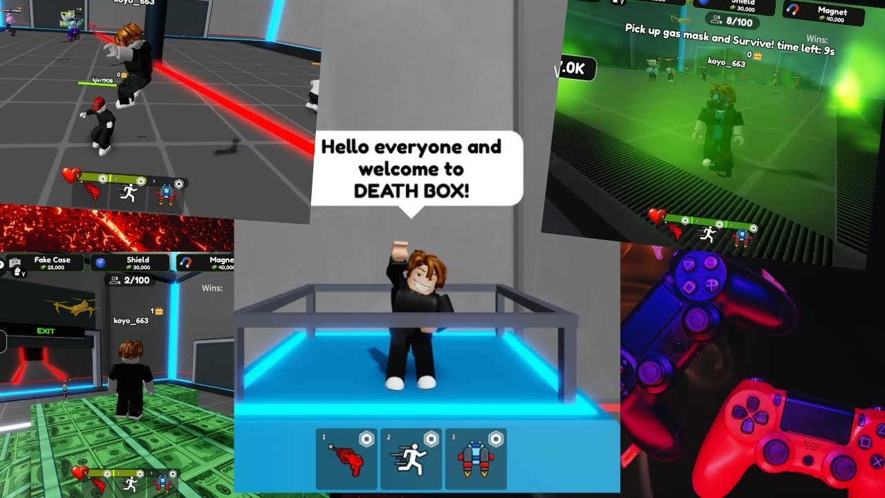 I Survived A Roblox Death Box Game - YouTube
