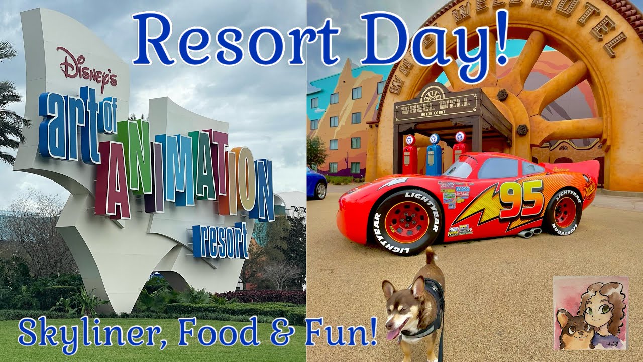 Art of Animation Resort Day! Touring the Resort | Skyliner Access | Food and Fun Disney Theming ...