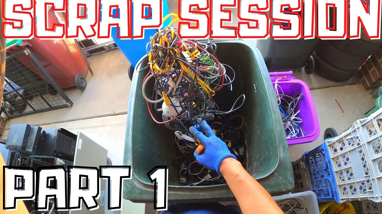 Trash Scrapping Session Part 1 - Scrapping Trash Australia - YouTube