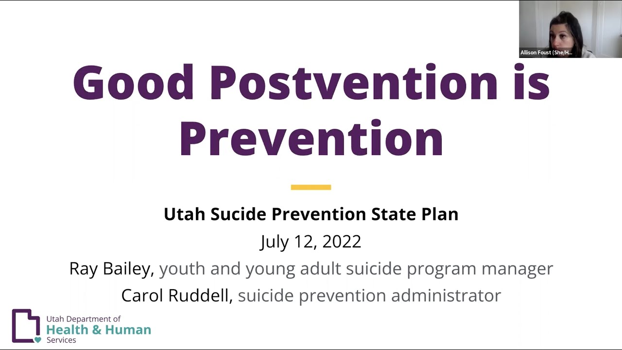 Good postvention is prevention - YouTube