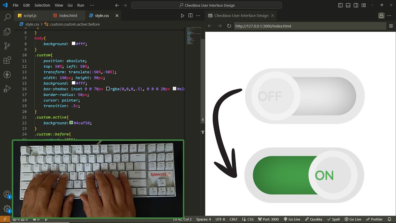 Asmr Coding Sleek Checkbox User Interface Design With Javascript No 0327