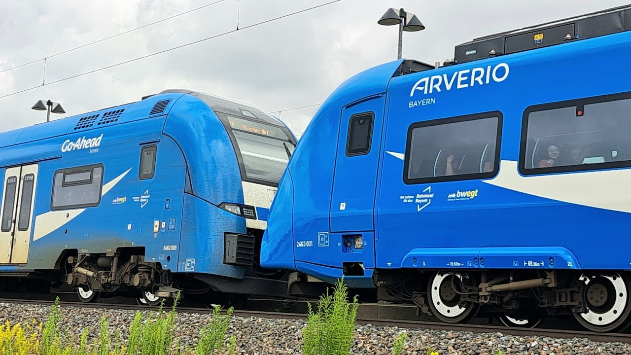 ÖBB Tochter🆕ARVERIO mit neuem Logo an ex GoAhead Bayern in St. Afra ...