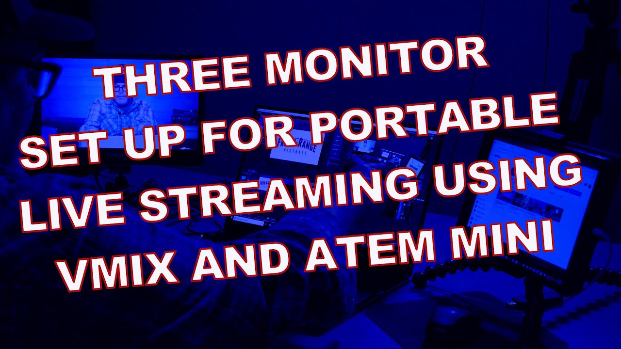 3 monitor portable set up for streaming! - YouTube
