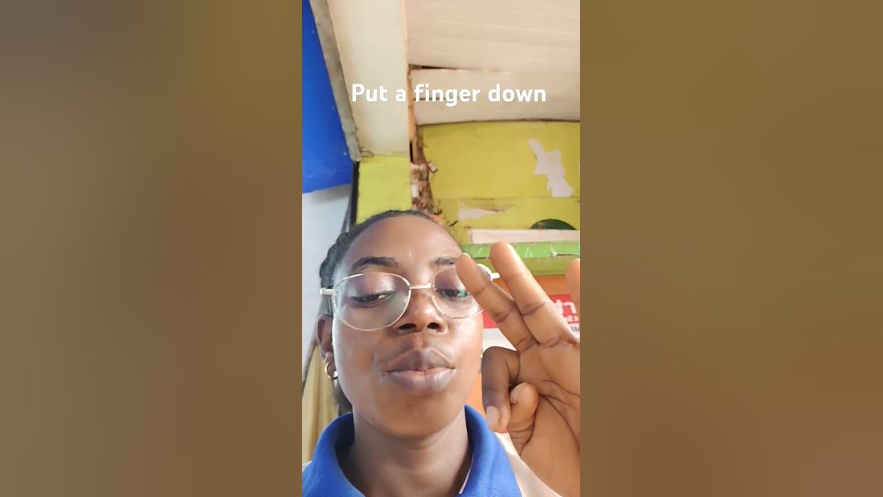 put a finger down challenge edition #fingerdown #figureofspeech # ...
