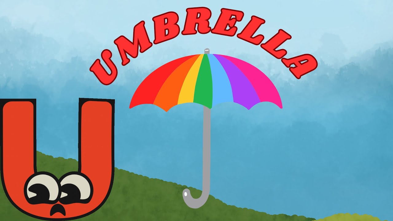 How to learn drawing an UMBRELLA in easy way - YouTube