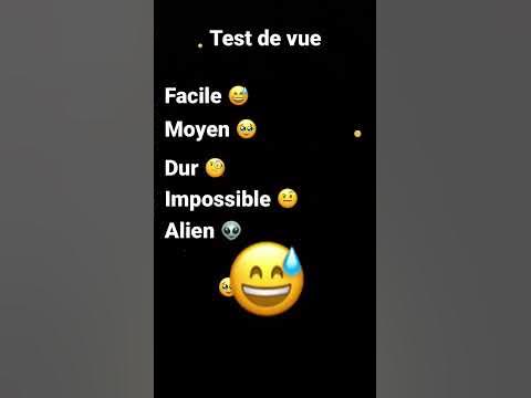 Test de vue - YouTube