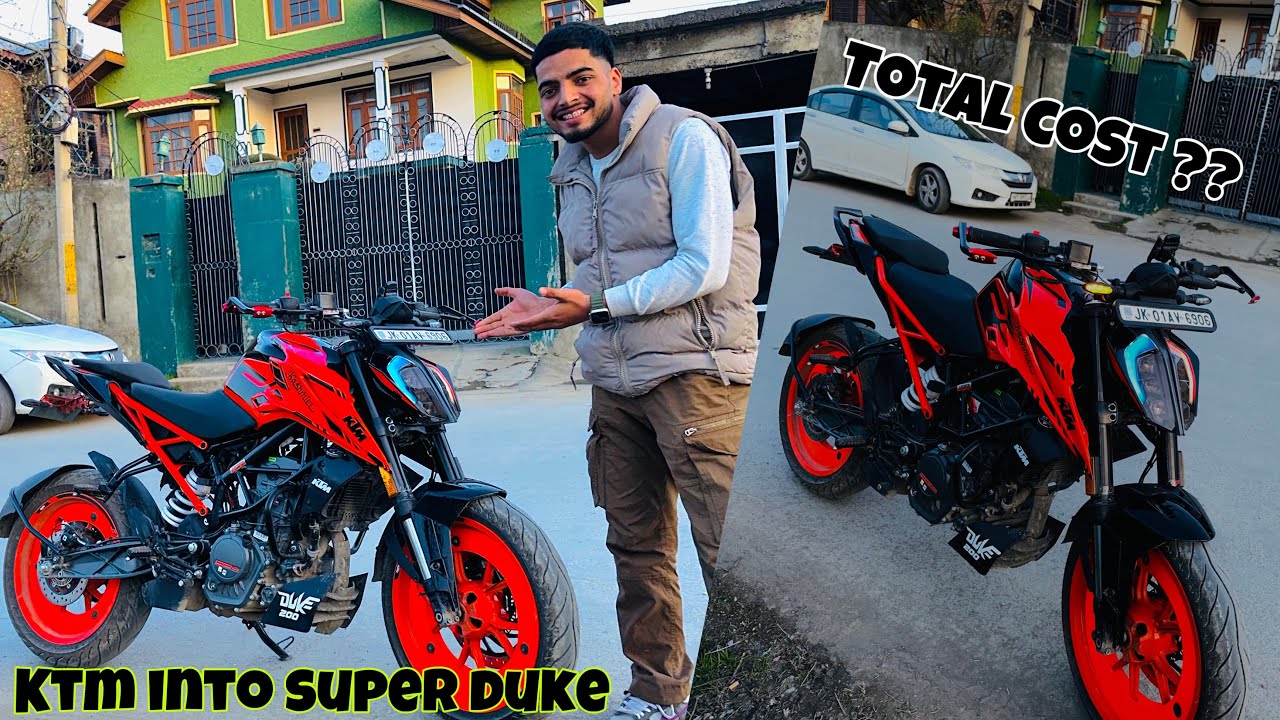 Ktm Duke 200 Modified into Mini Super ️ || Duke total cost ?? - YouTube