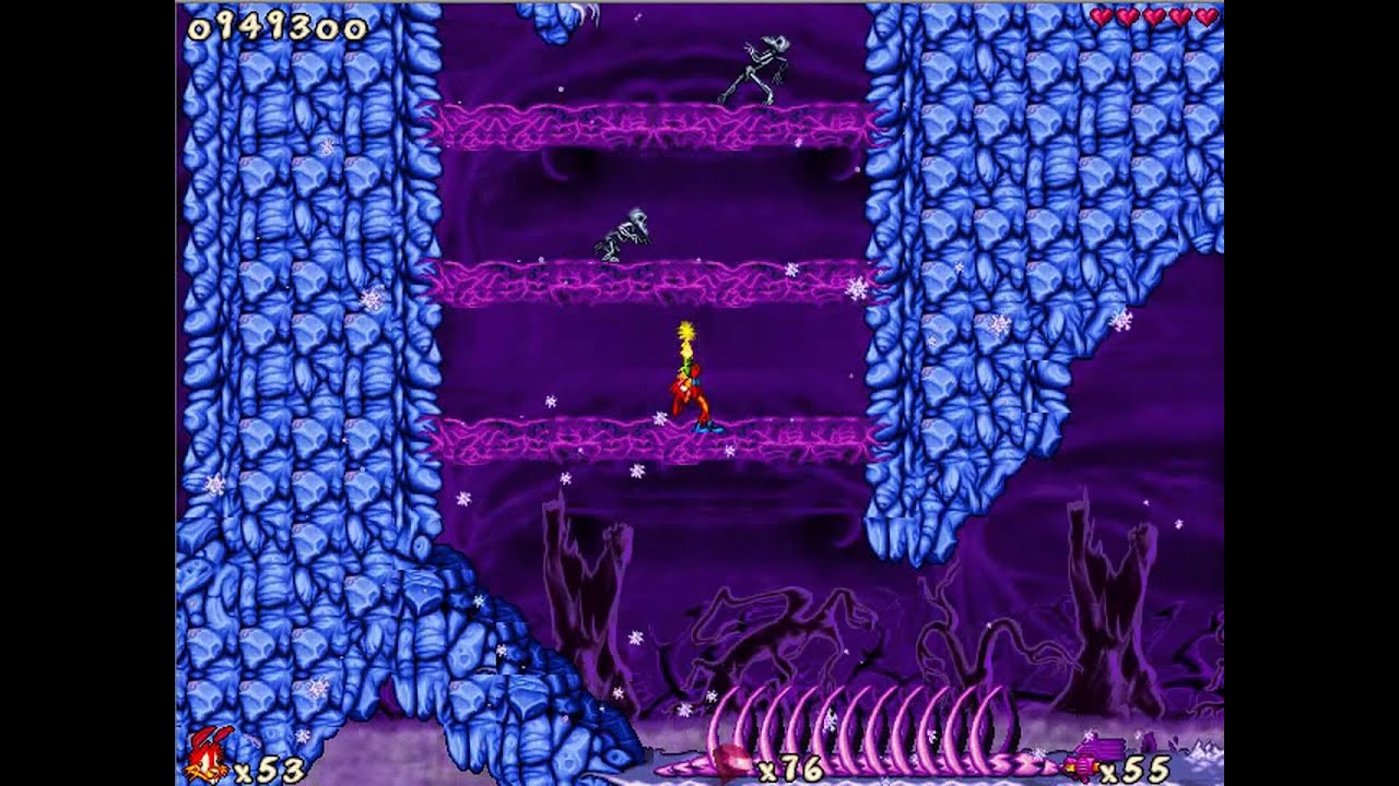 Jazz Jackrabbit 2 Funky Monkeys: A Cold Day In Heck - Spaz gameplay ...