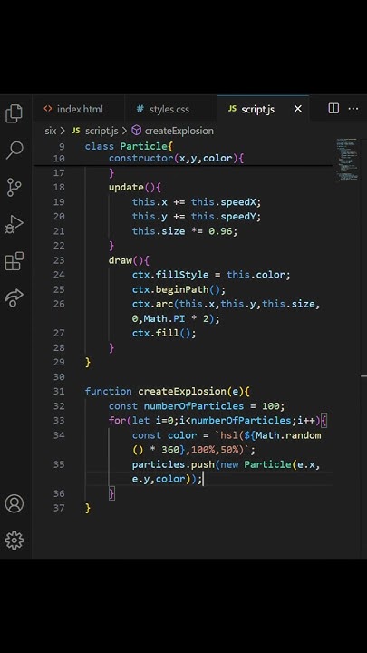 Beautiful animation on mouse move using HTML, CSS and JavaScript. #shorts - YouTube