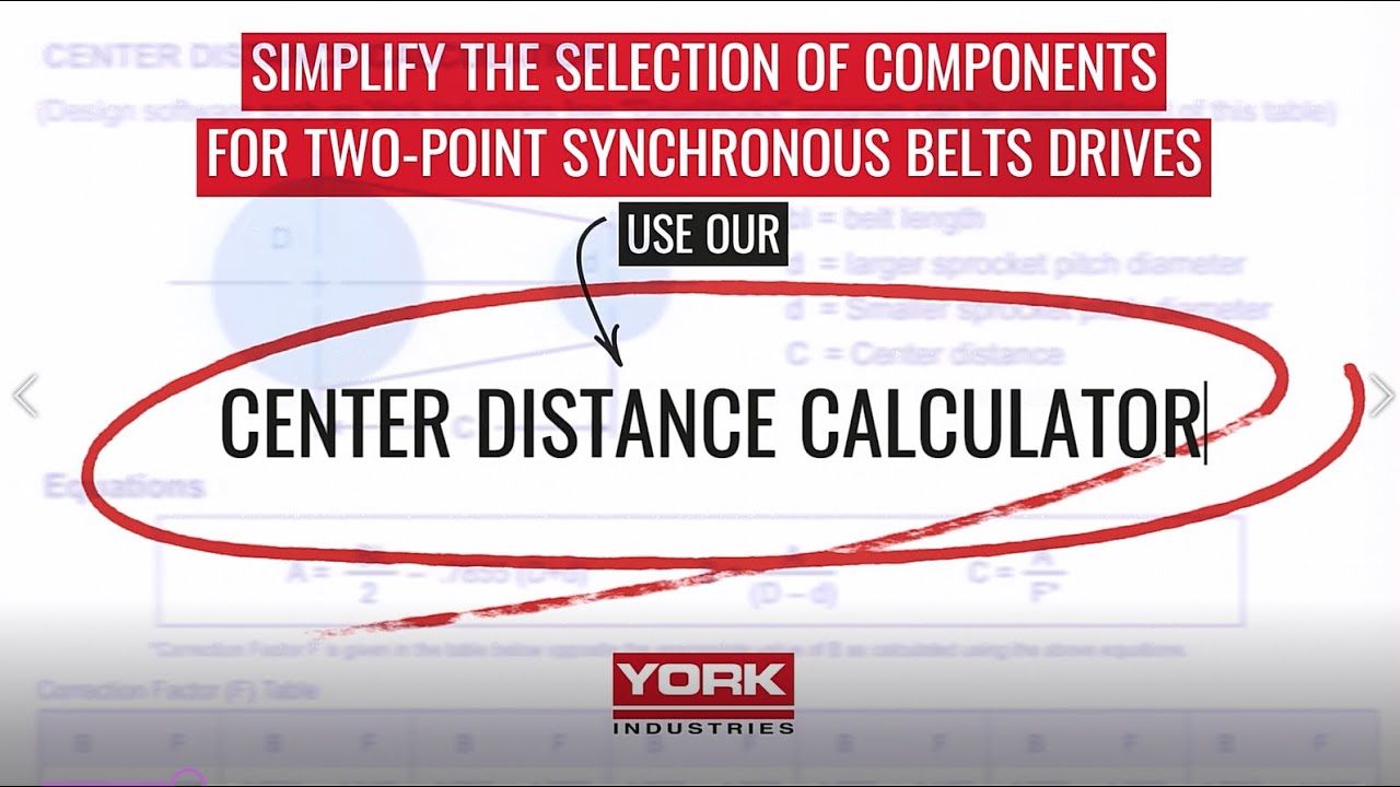 Center Distance Calculator | Simplify the selection of components for ...