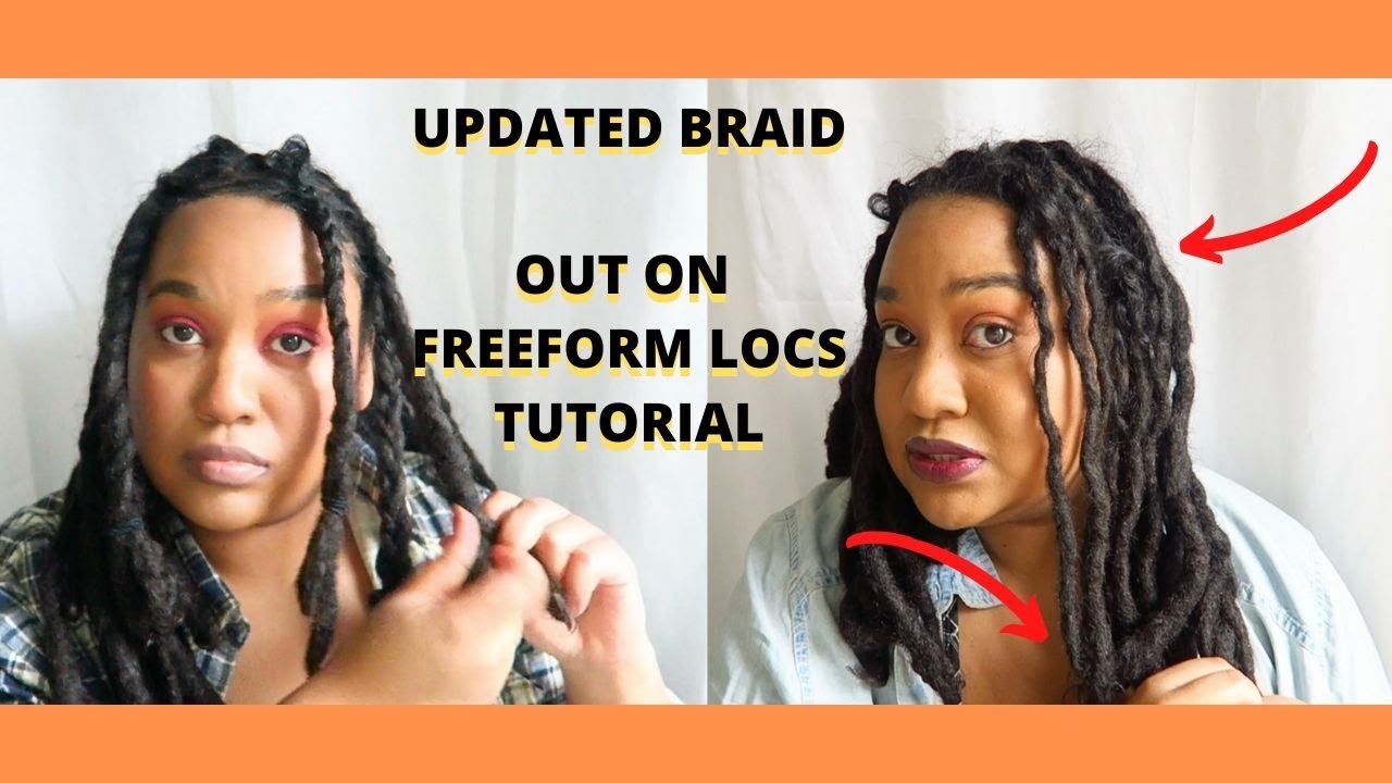 (UPDATED) BRAID OUT ON FREEFORM LOCS TUTORIAL! - YouTube