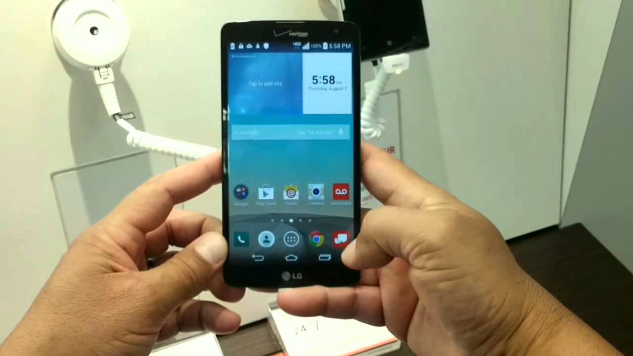 LG G VISTA NEW VERIZON Phablet 5.7 Inch Quick Review - YouTube