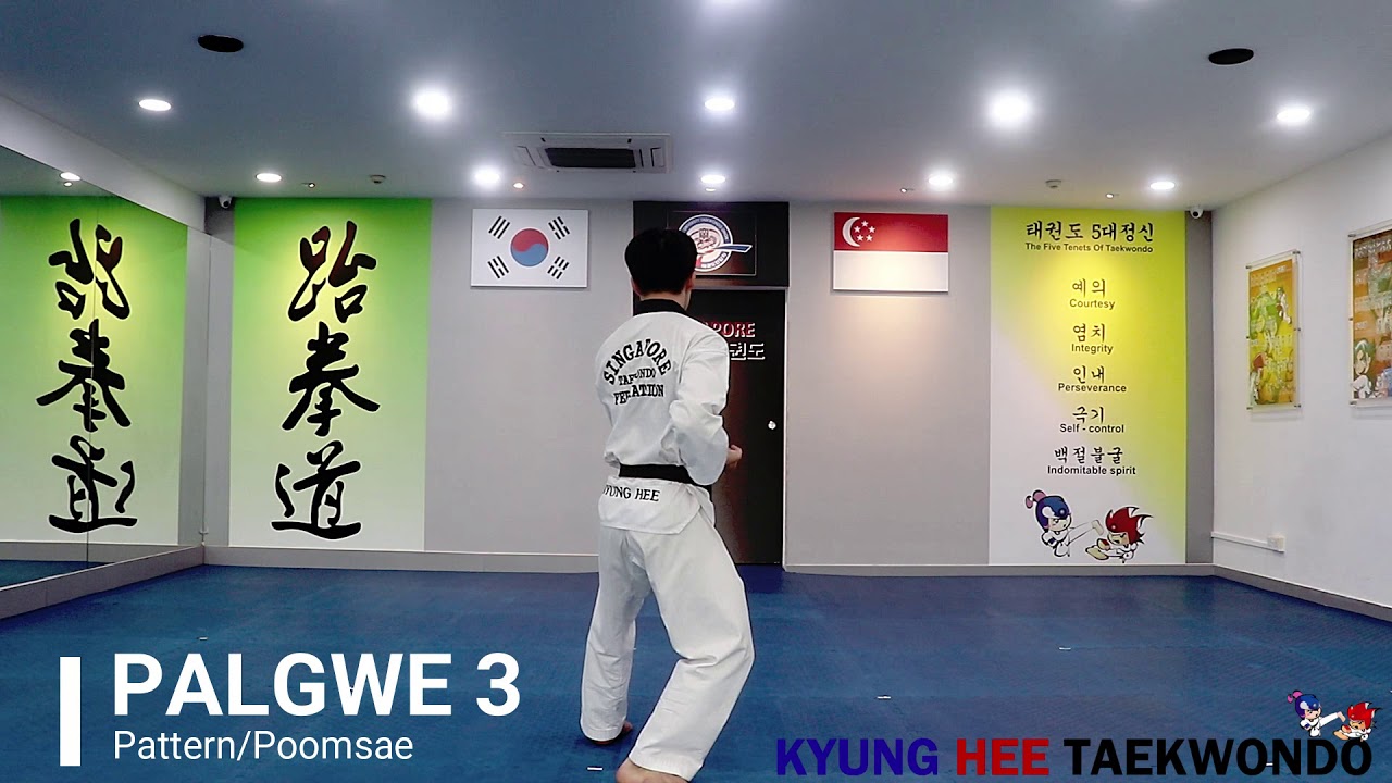 Kyunghee Taekwondo, Palgwe 3, 19 Apr 20 - YouTube