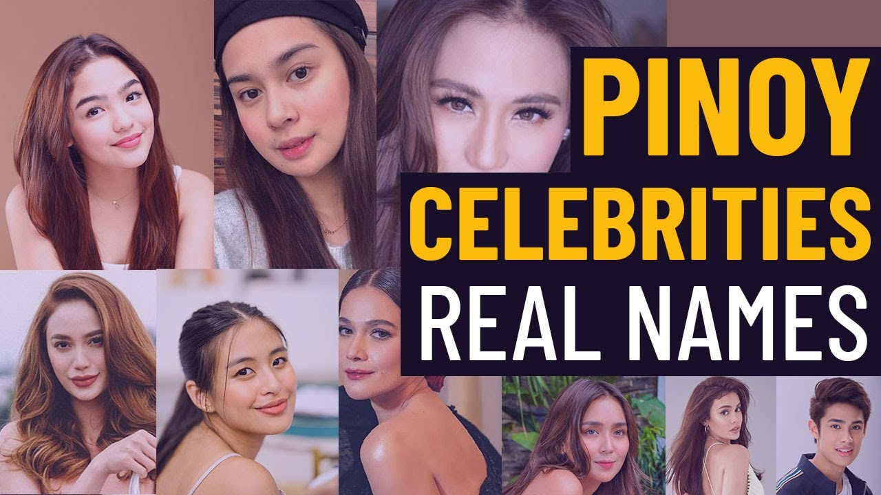 Pinoy Celebrities Real Names | Sikat Pinas - YouTube