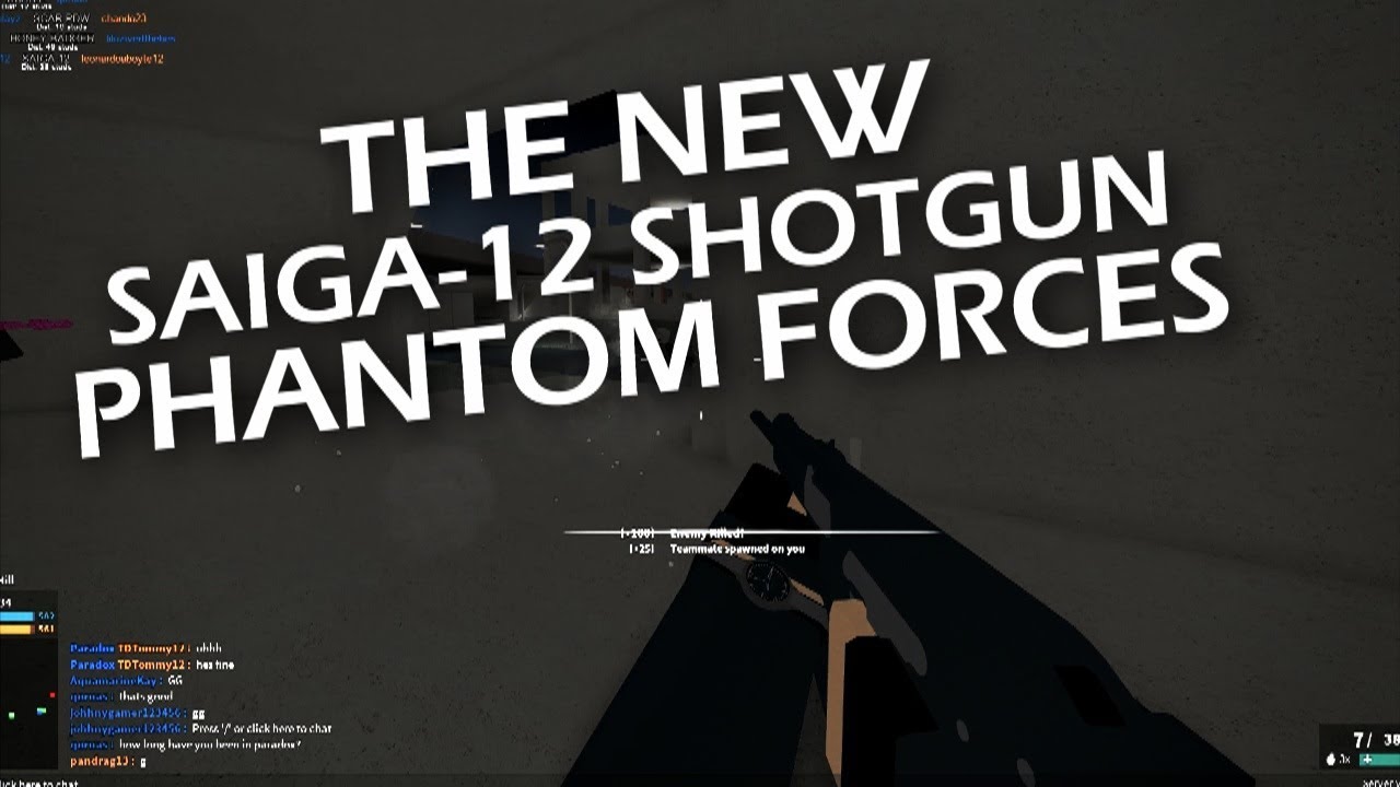 THE NEW SAIGA-12 SHOTGUN in PHANTOM FORCES!! (roblox) - YouTube