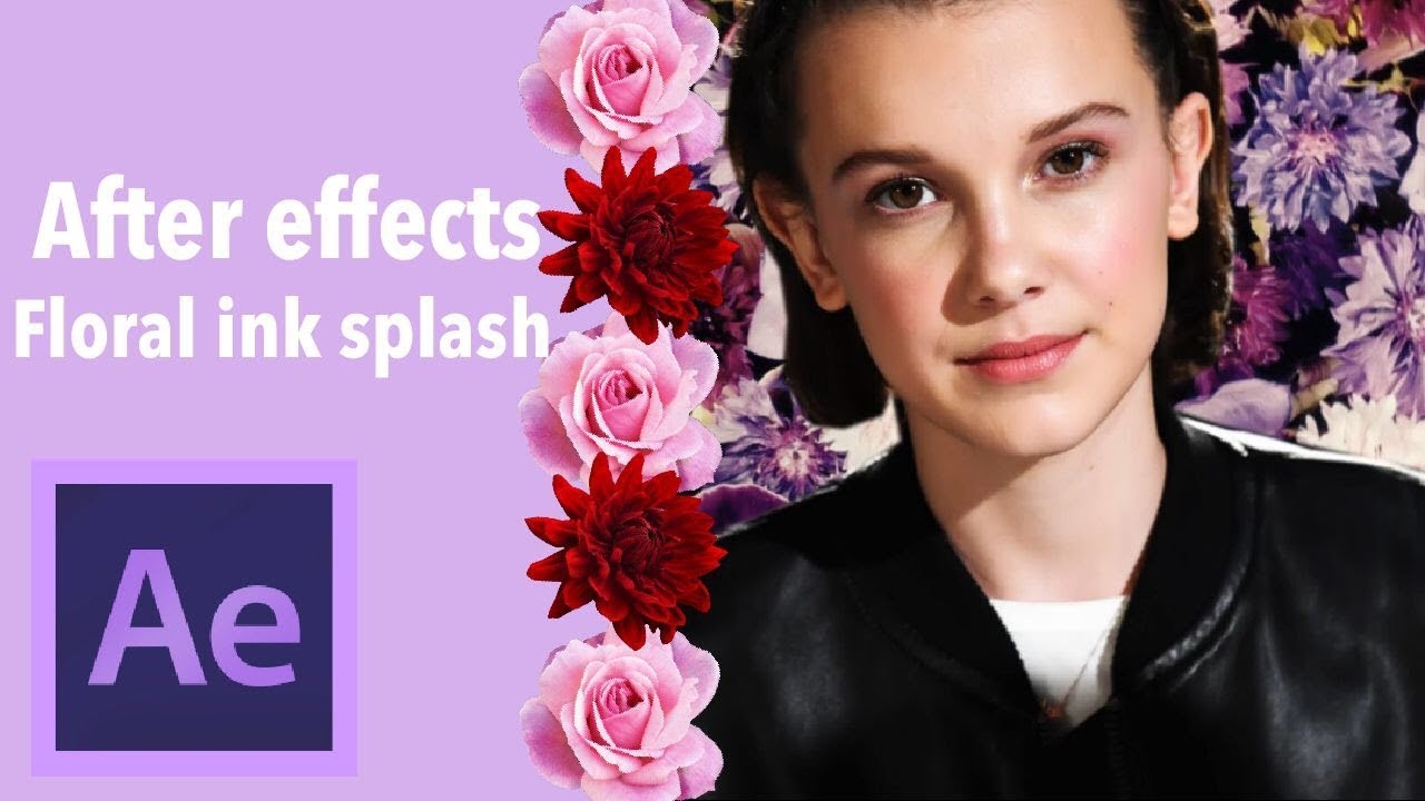 Ae|| floral ink splash || after effects - YouTube