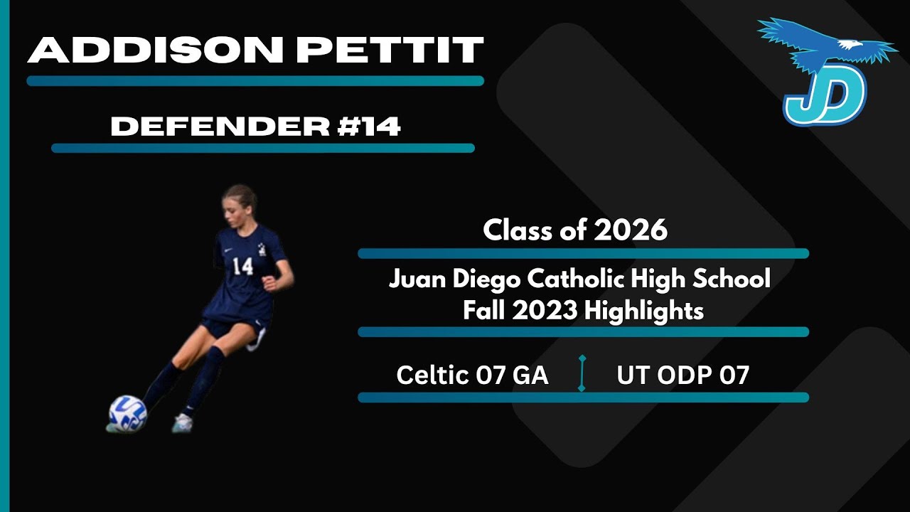 Juan Diego Catholic High School Fall Highlights - Addison Pettit - YouTube