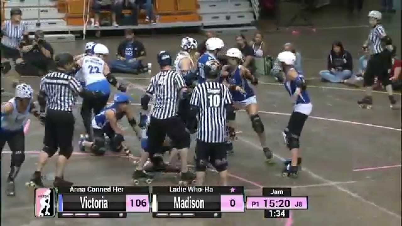 WFTDA Roller Derby: 2014 Division 1 Playoffs, Charleston Game: VRDL vs ...