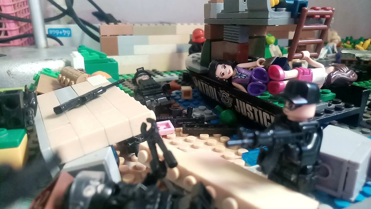 lego swat vs zombie ep 7 badguys attached in the base - YouTube