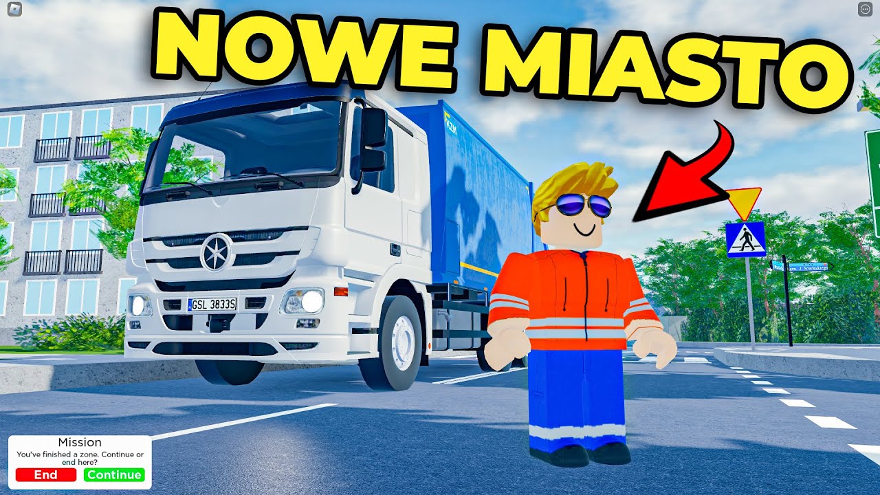PRACA ŚMIECIARZA DOTARŁA DO DARŁOWA w PCD - Hogaty i Bartek w Roblox ...