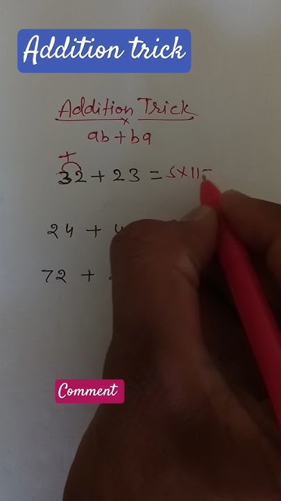 addition new trick || easy addition challenge|| #maths #mathstricks #shorts #short #simplication ...