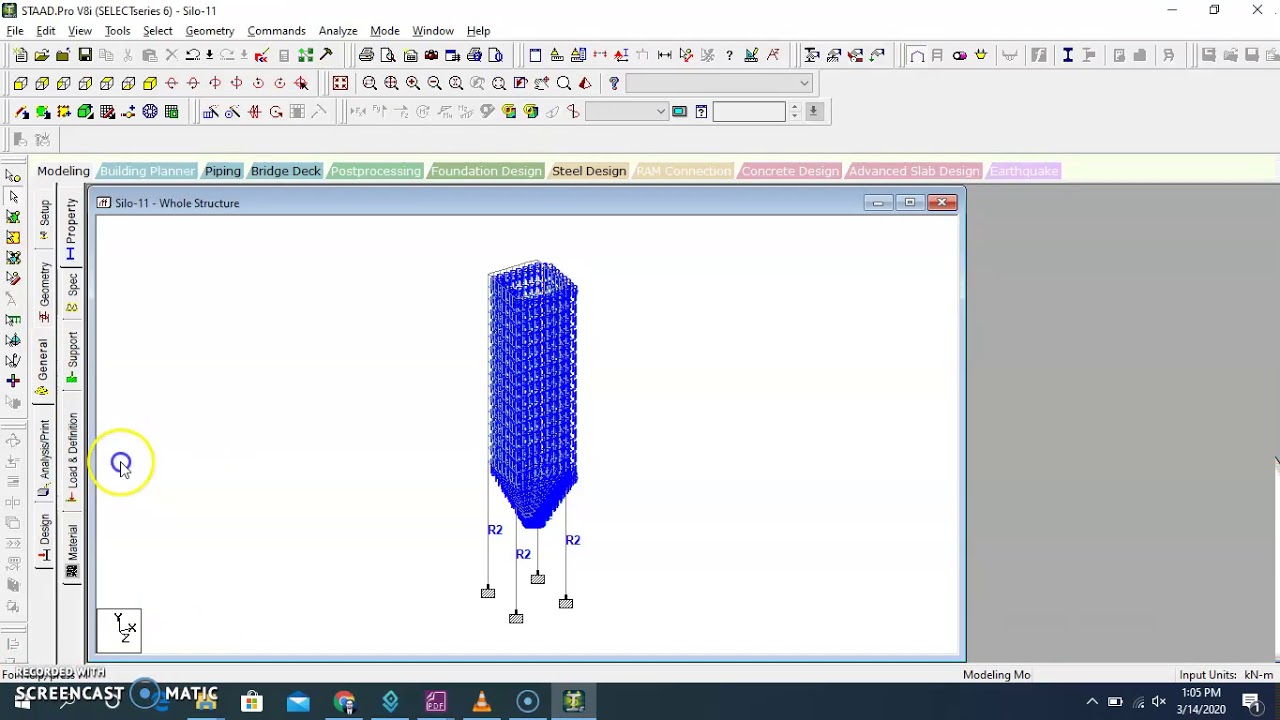 Analysis & Design of Silo in STAAD - YouTube