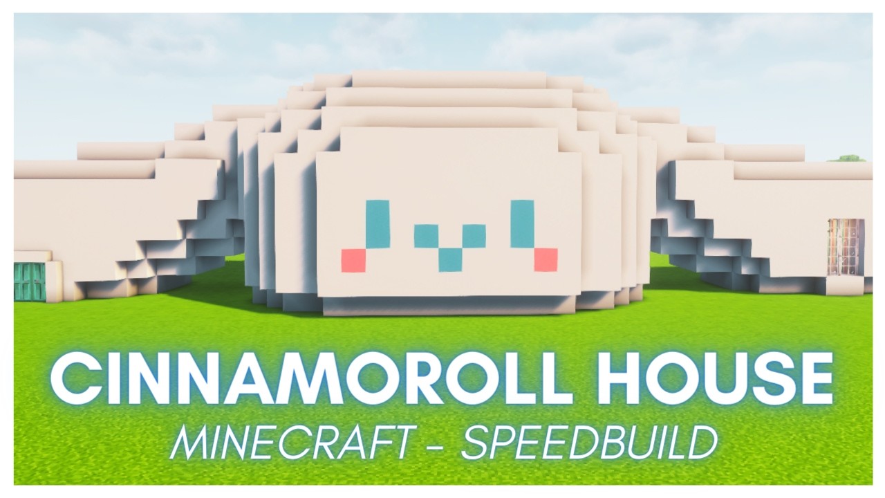 MINECRAFT | Building a CINNAMOROLL HOUSE!! | SPEEDBUILD | Minecraft ...