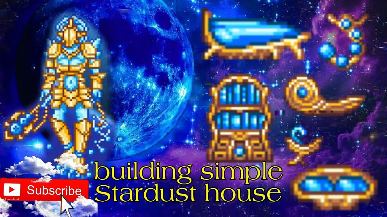 Simple Terraria Star Dust House 1.4 Relaxing Construction - YouTube