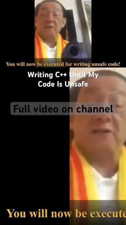 Coding In C++ Until My Code Is Unsafe #coding #memes #programmer #memecoding #codeeveryday - YouTube