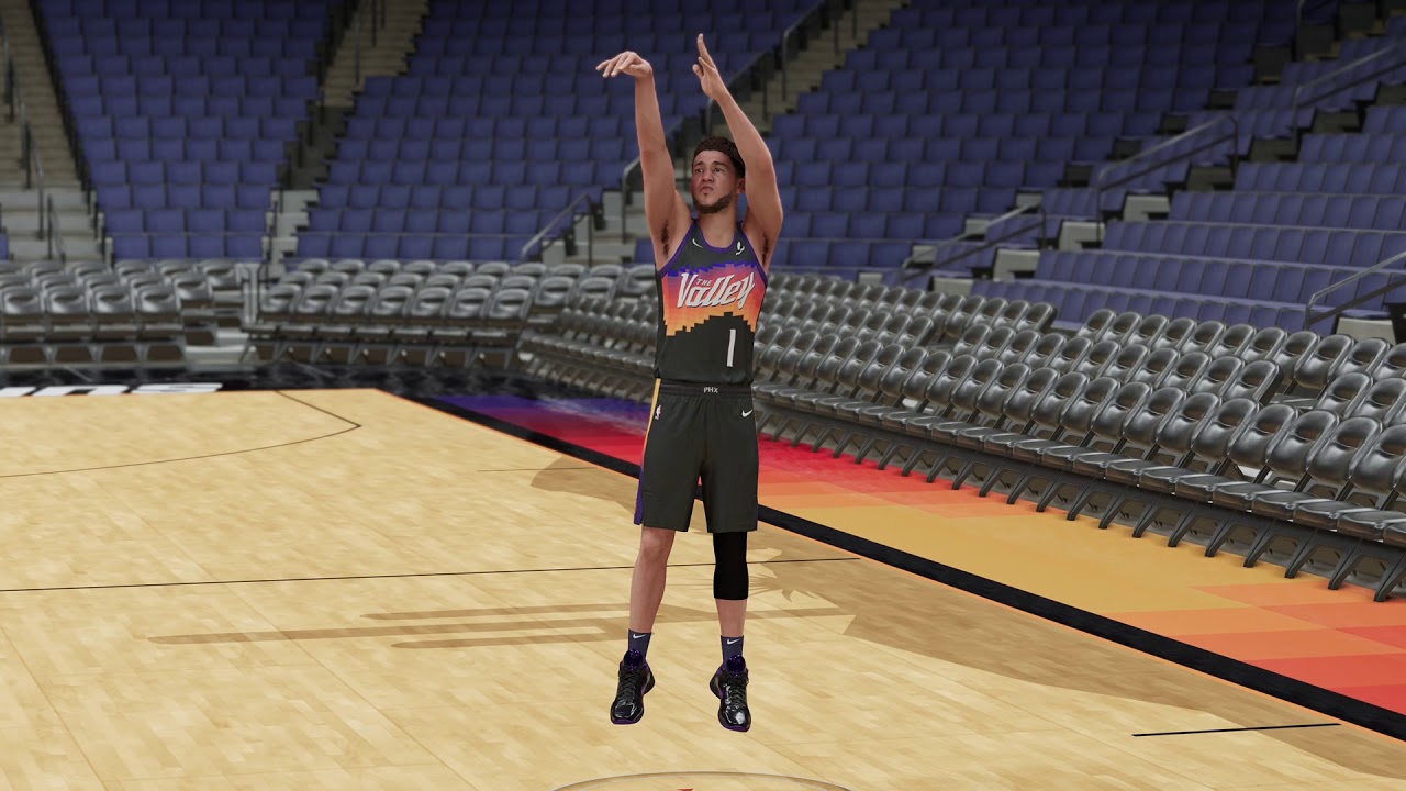 Devin Booker Jumpshot Fix NBA 2K21 (check description) - YouTube