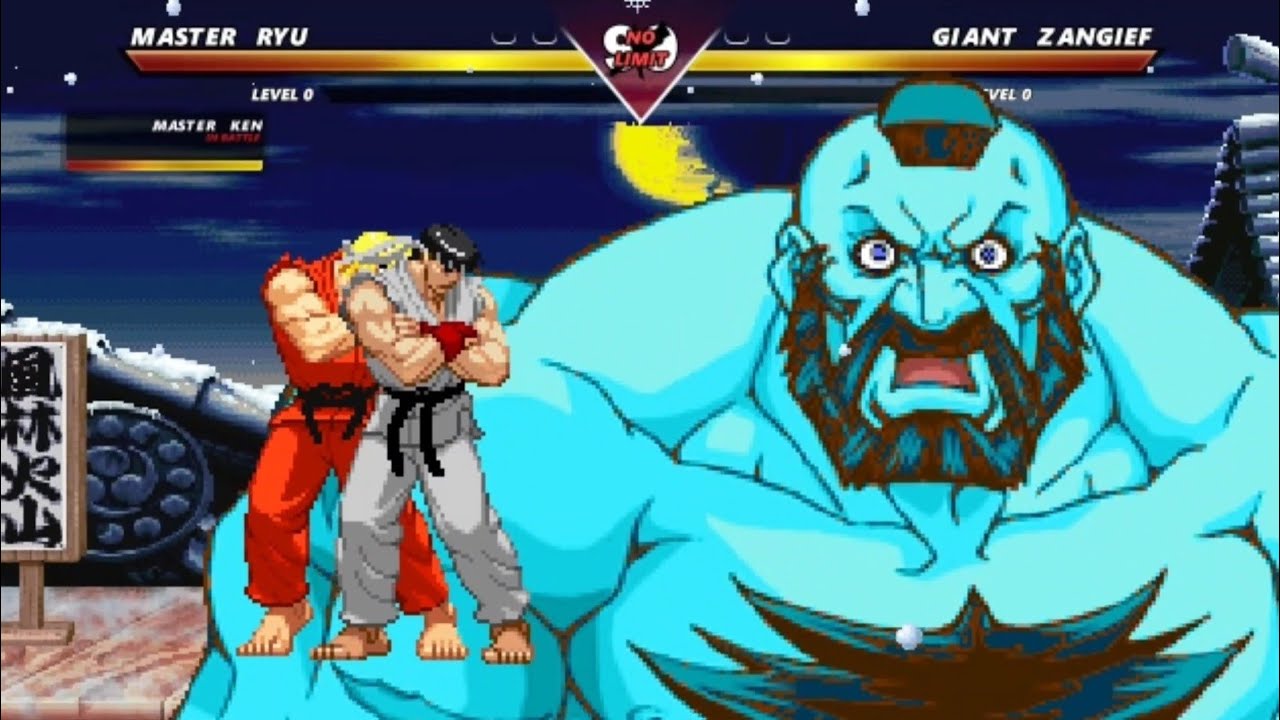 MASTER RYU & MASTER KEN vs GIANT ZANGIEF - High Level Insane Fight ...