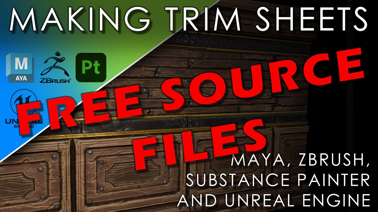 Making Trim Sheets Free Source Files - YouTube