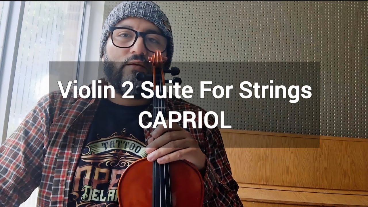 Violin 2 CAPRIOL SUITE FOR STRING ORCHESTRA #VIOLIN - YouTube