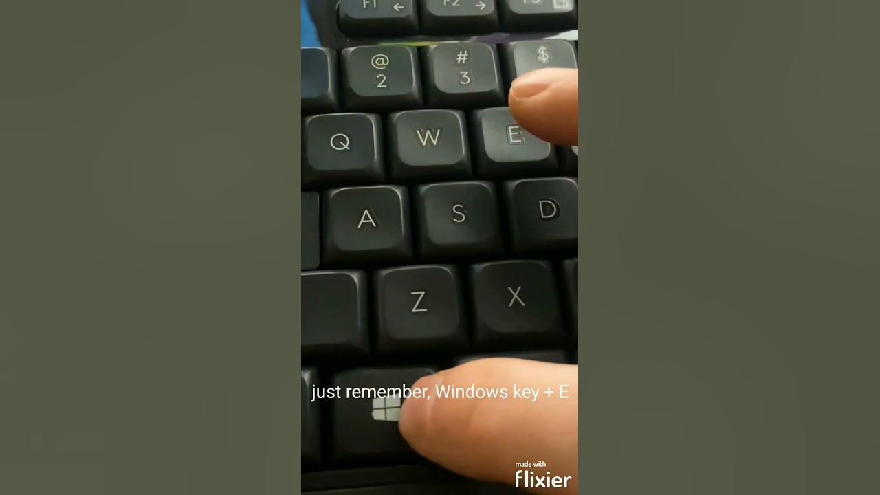 Windows key + E - YouTube
