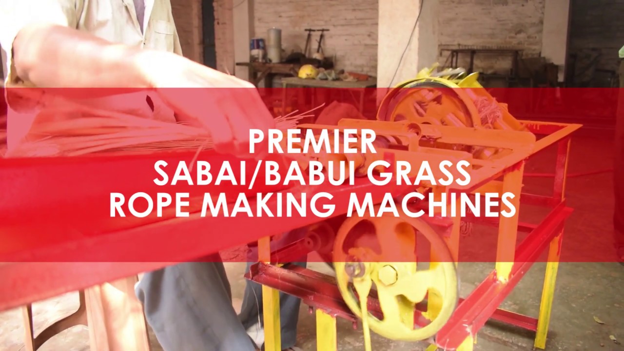 Premier Sabai Rope Making Machine | Premier Magnetos - YouTube