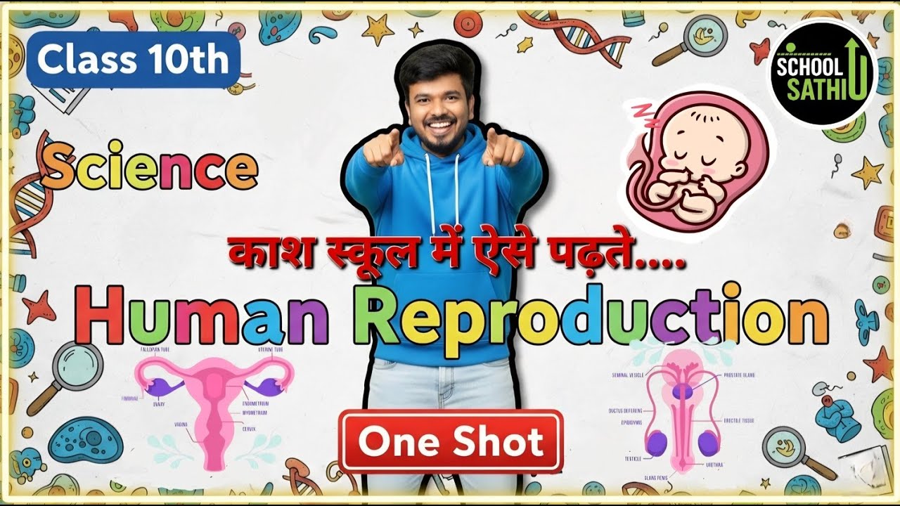 Human Reproduction Class 10 | Male & Female Reproductive System ...