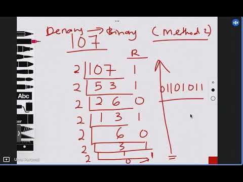 Denary Binary - YouTube