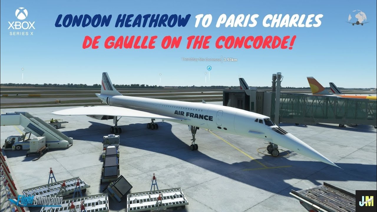 London to Paris via Concorde Air France! | Flight Simulator - YouTube