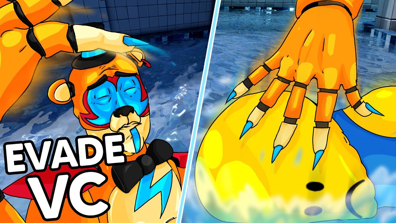TROLLING AS GLAMROCK FREDDY IN EVADE VC | Roblox Evade VC Funny Moments ...