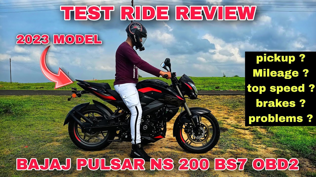 Bajaj Pulsar NS 200 Bs7 2023 Model Ride Review | Price | Mileage | Top ...