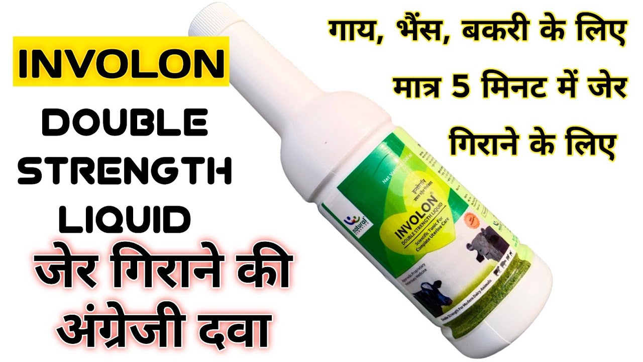 INVOLON डबल स्ट्रैंथ लिक्विड। आसानी से जेर गिराने तथा बच्चेदानी की सफाई ...