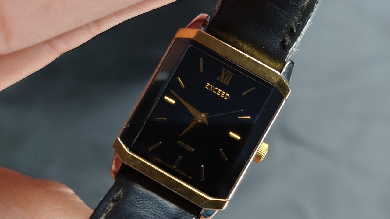 ( ShowUp)CITIZEN EXCEED 3330-C80096 kính shaphire tràn viền, đẹp, hiện ...